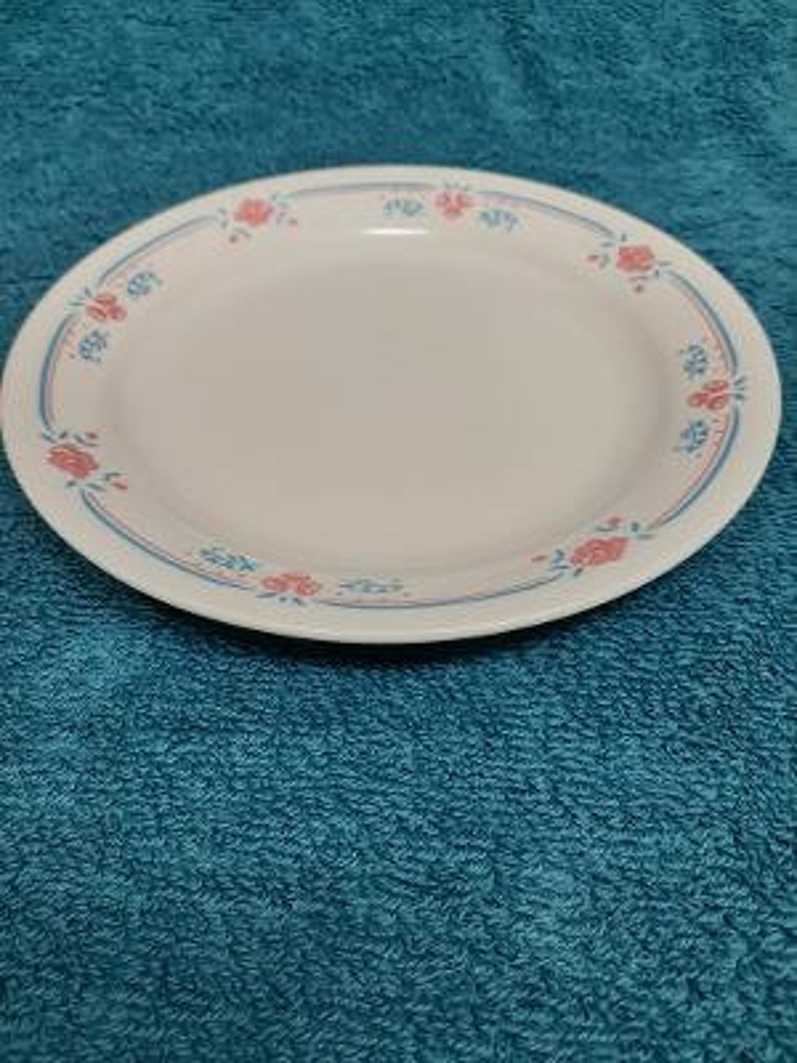 Corelle by Corning Embroidery Pattern Salad Plate Made in USA - Etsy