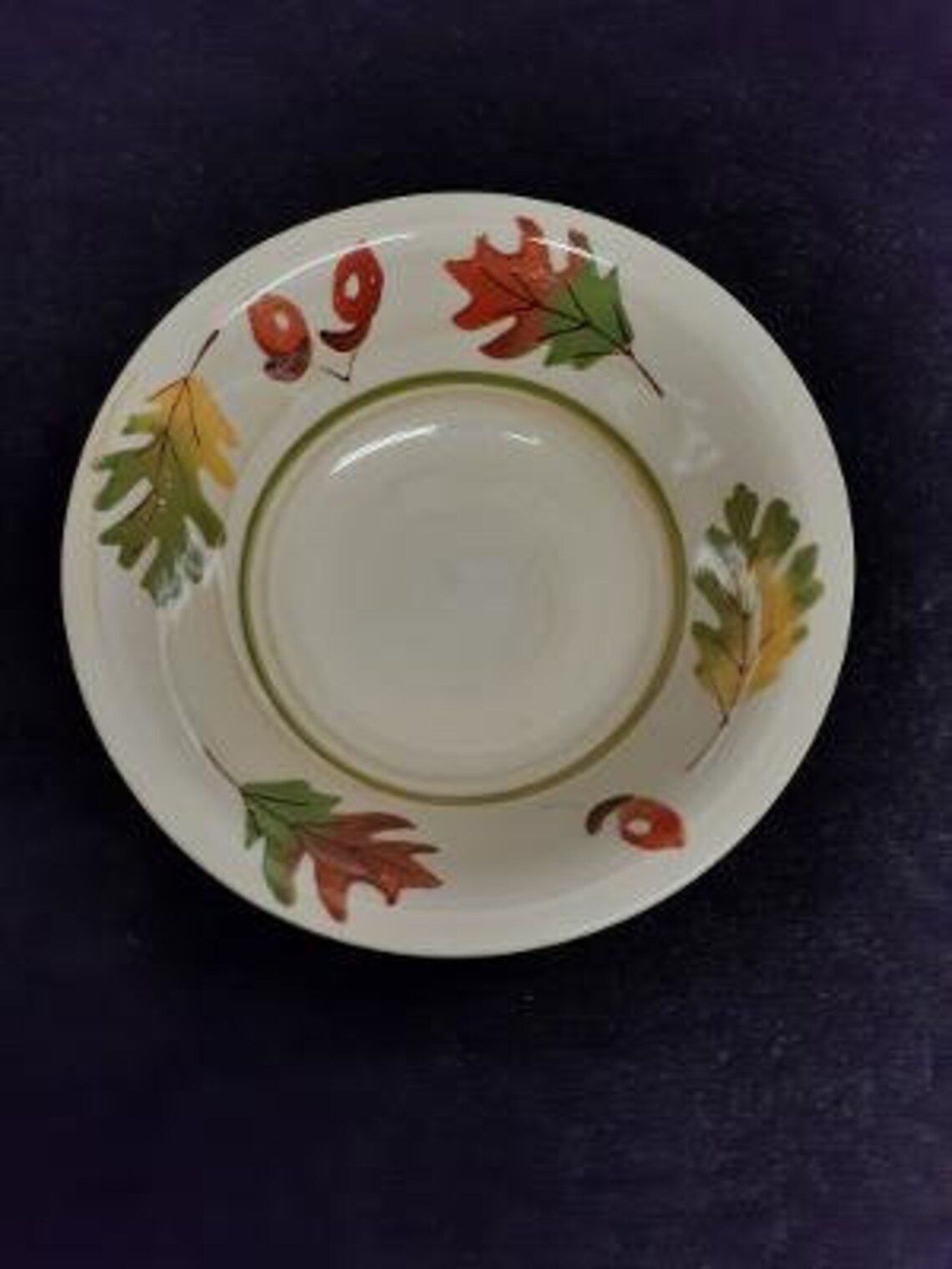 Royal Norfolk Stoneware Leaves and Acorns Pattern Coupe Soup - Etsy