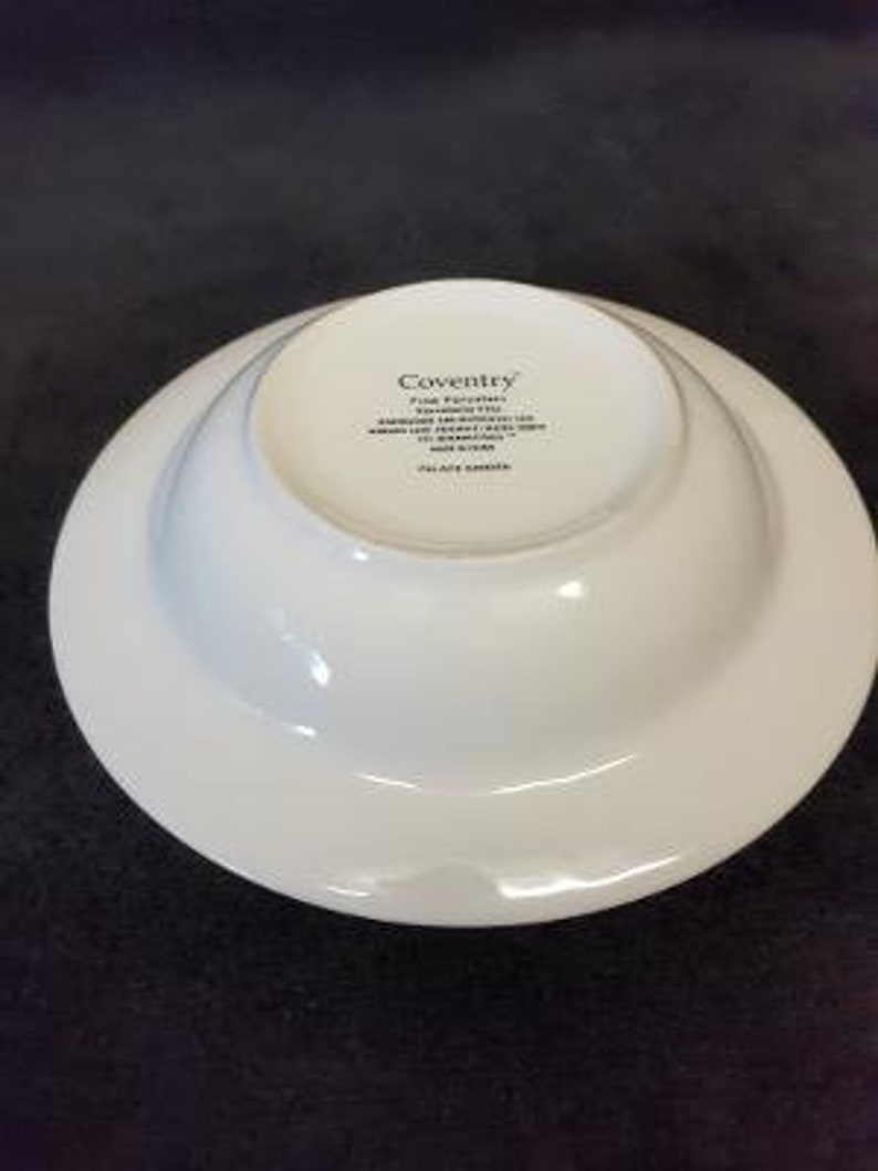 Coventry Fine Porcelain Palace Garden Pattern Rimmed Soup Cereal Bowl ...