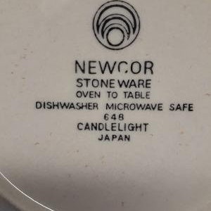Newcor Stoneware Candlelight Pattern Salad Plate - Etsy