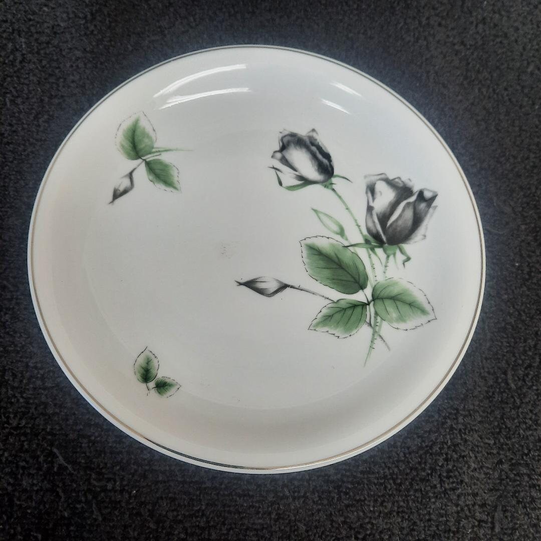 Rosenthal Selb Midnight Rose Pattern Dinnerware Pieces Gold Trim ...