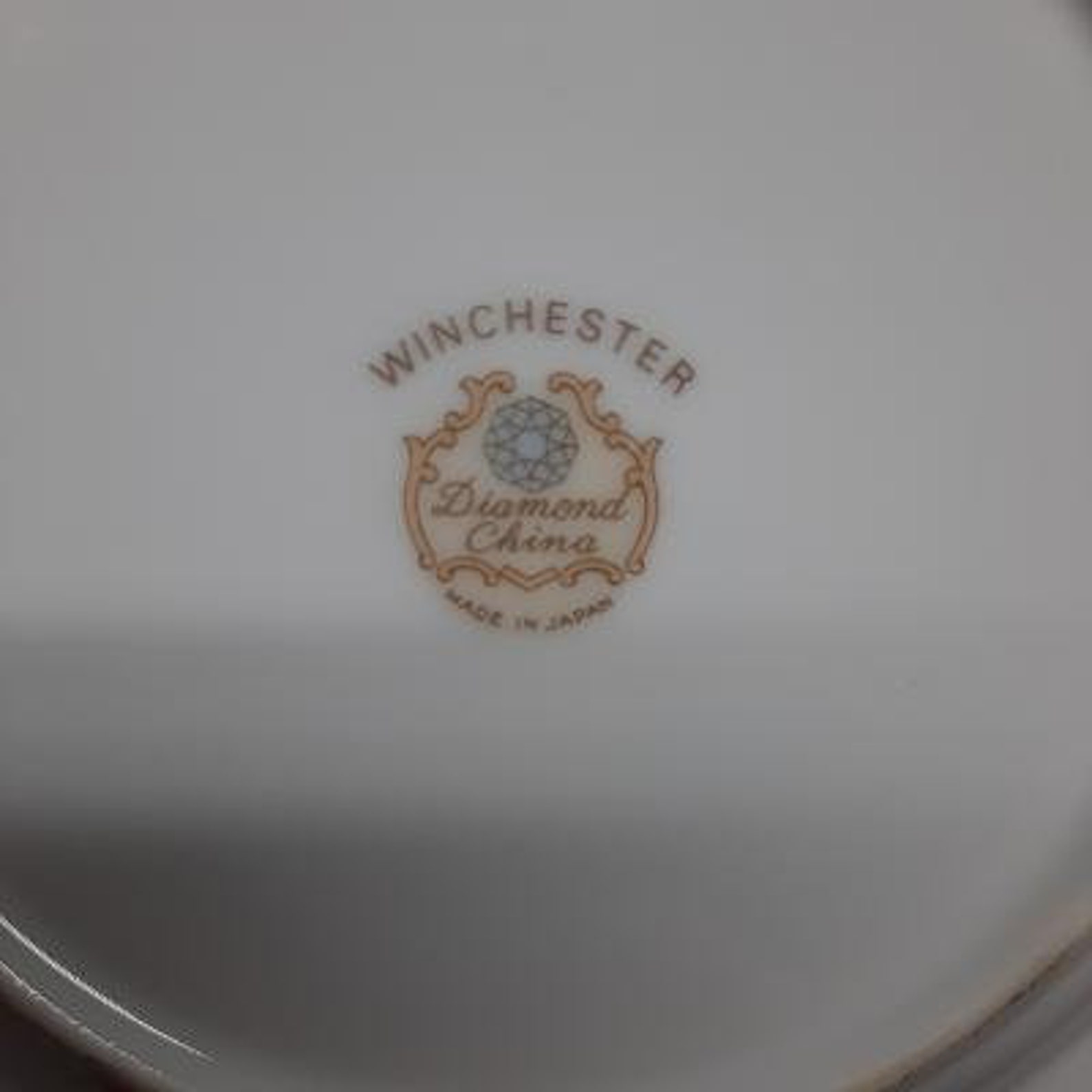 Diamond China Winchester Pattern Bread and Butter Pie Plate Made in ...