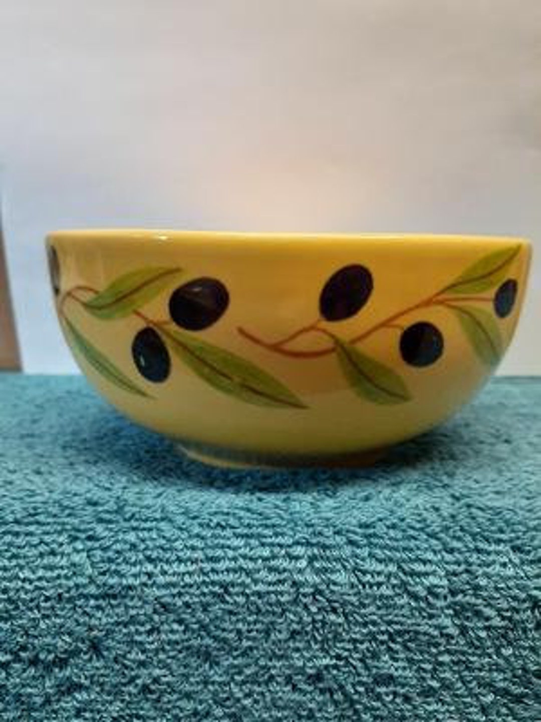 Varages Olive Branch Pattern Soup Cereal Bowl Made in France - Etsy