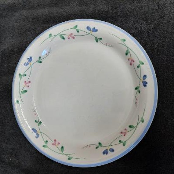Allegro Stoneware Hearthside Pattern Dinner Plate | Etsy