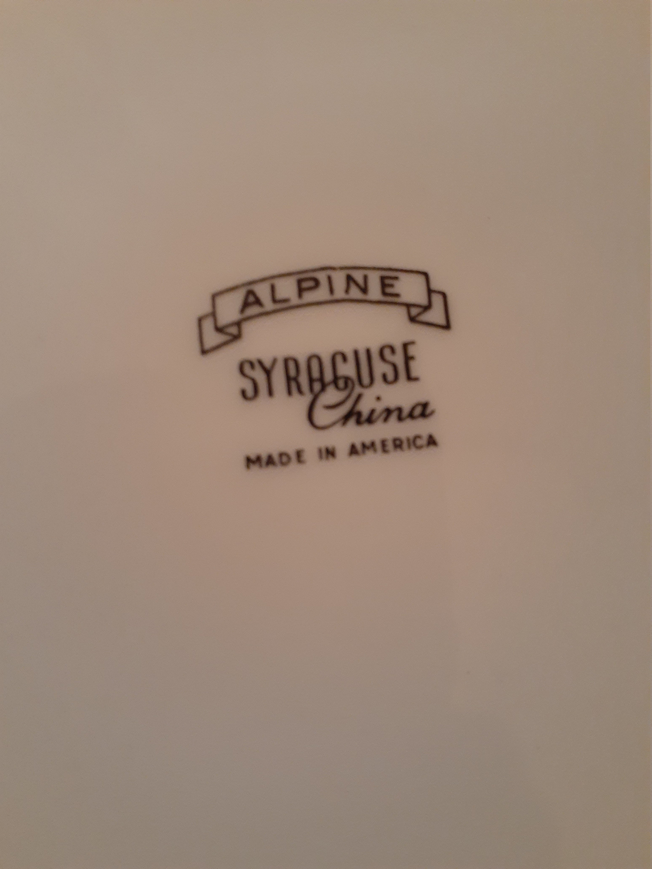 Syracuse China Alpine Pattern Dinner Plate Made in America - Etsy
