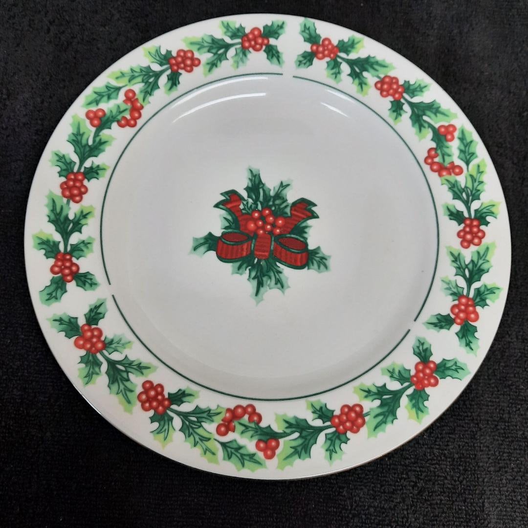 Gibson Housewares Christmas Greeting Pattern Dinnerware Piece Choice - Etsy