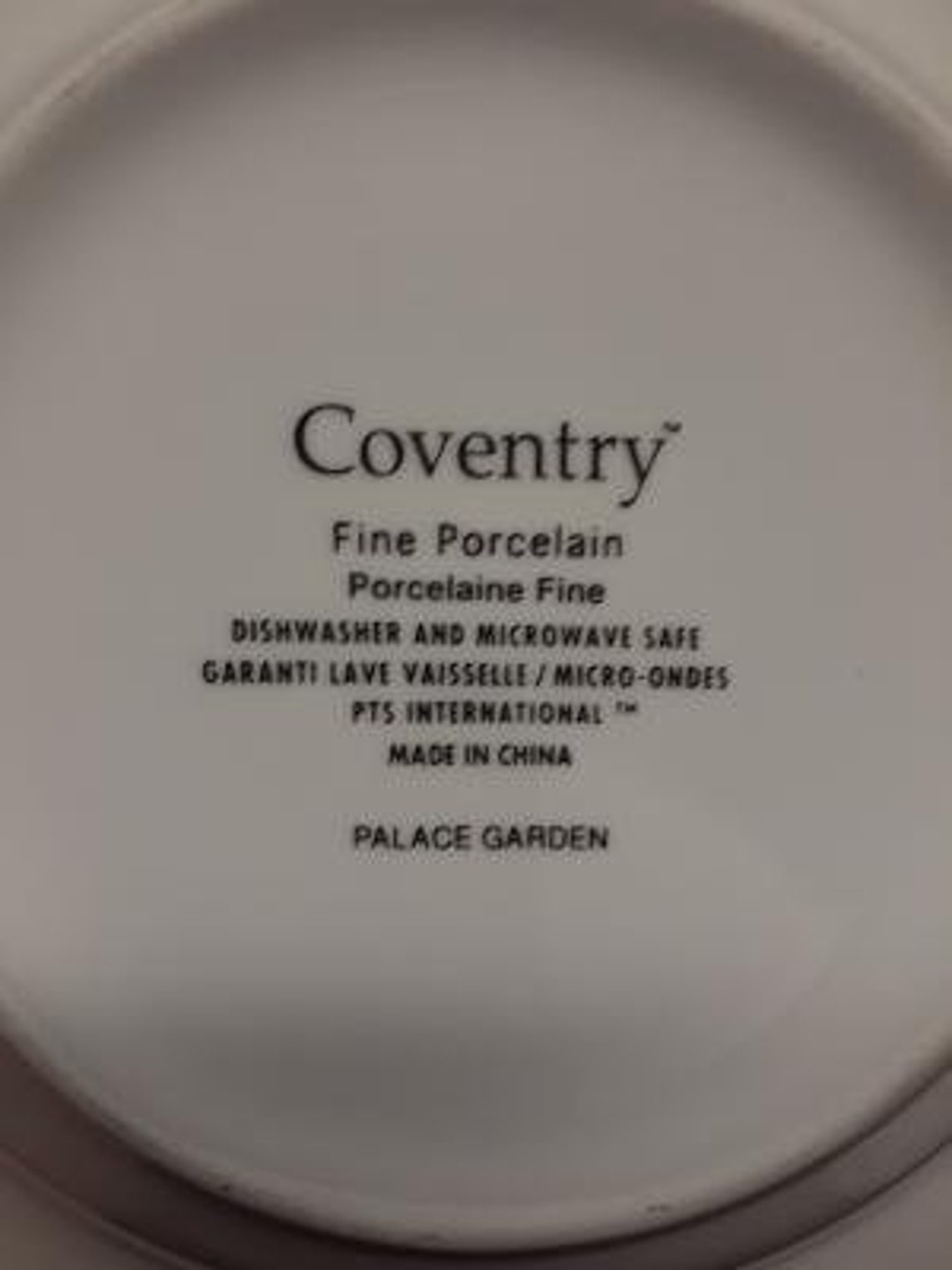Coventry Fine Porcelain Palace Garden Pattern Rimmed Soup Cereal Bowl ...