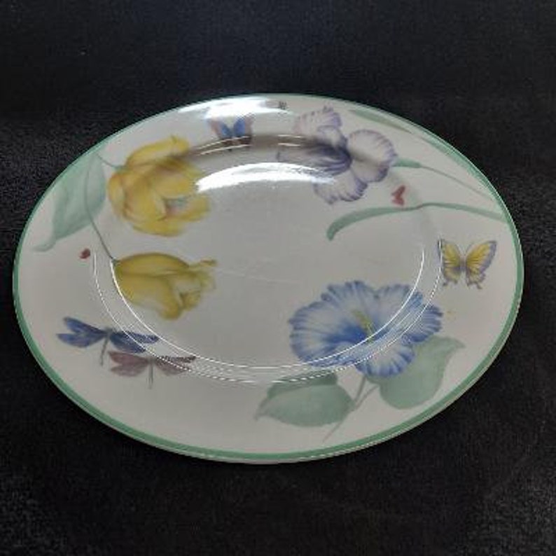 Epoch Collection Garden Walk Pattern Dinner Plate Flowers Butterflies ...