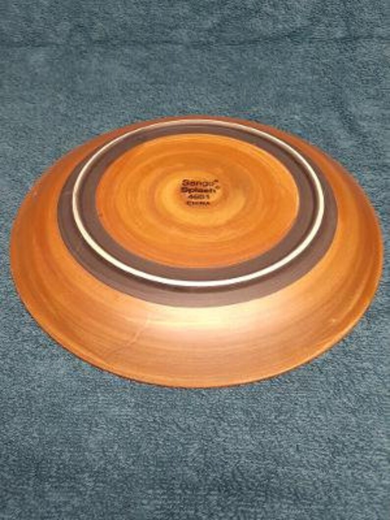 Sango Splash Pattern Stoneware Dinner Plate Brown Drip Style - Etsy