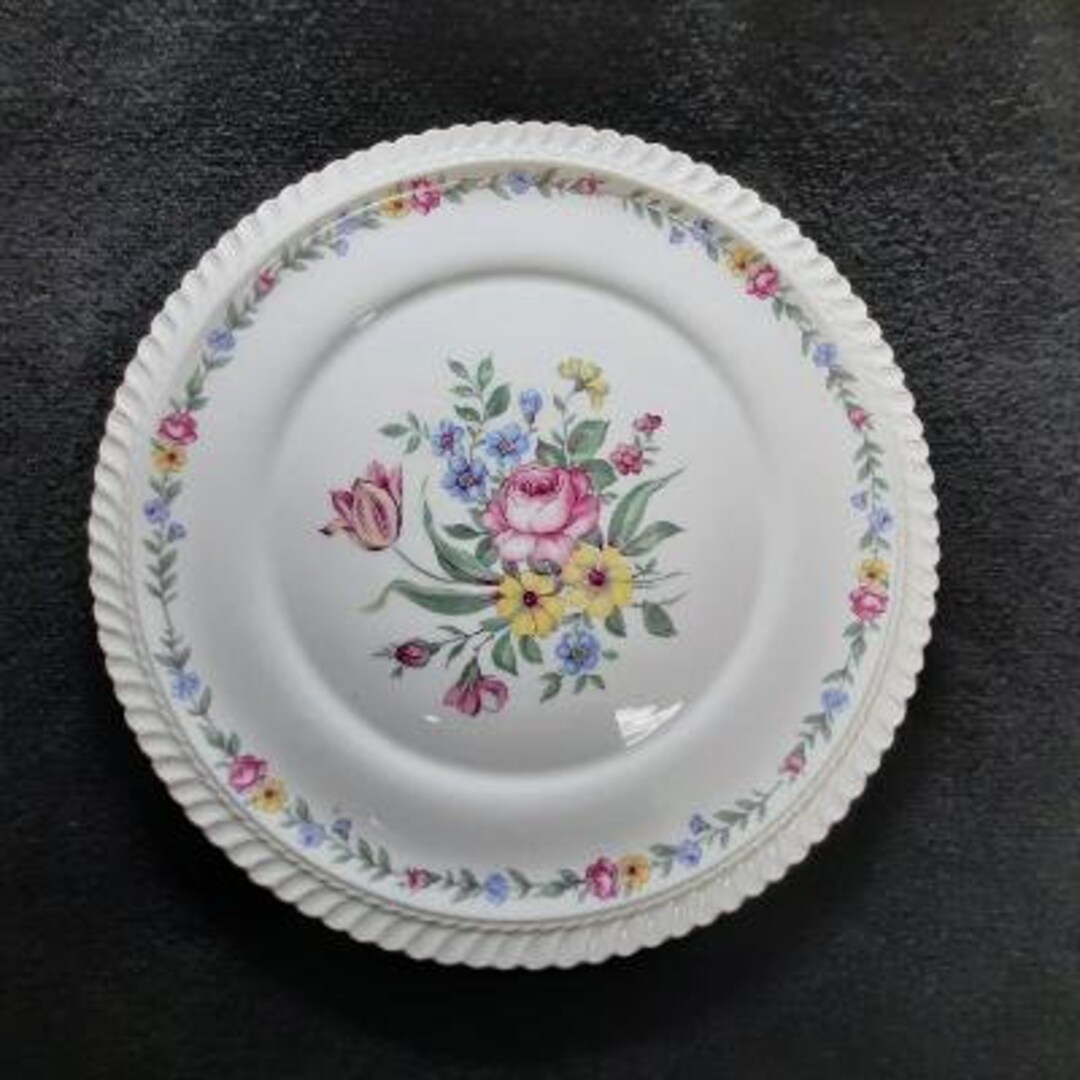 Harker Pottery Royal Gadroon Bouquet Pattern Dinner Plate - Etsy