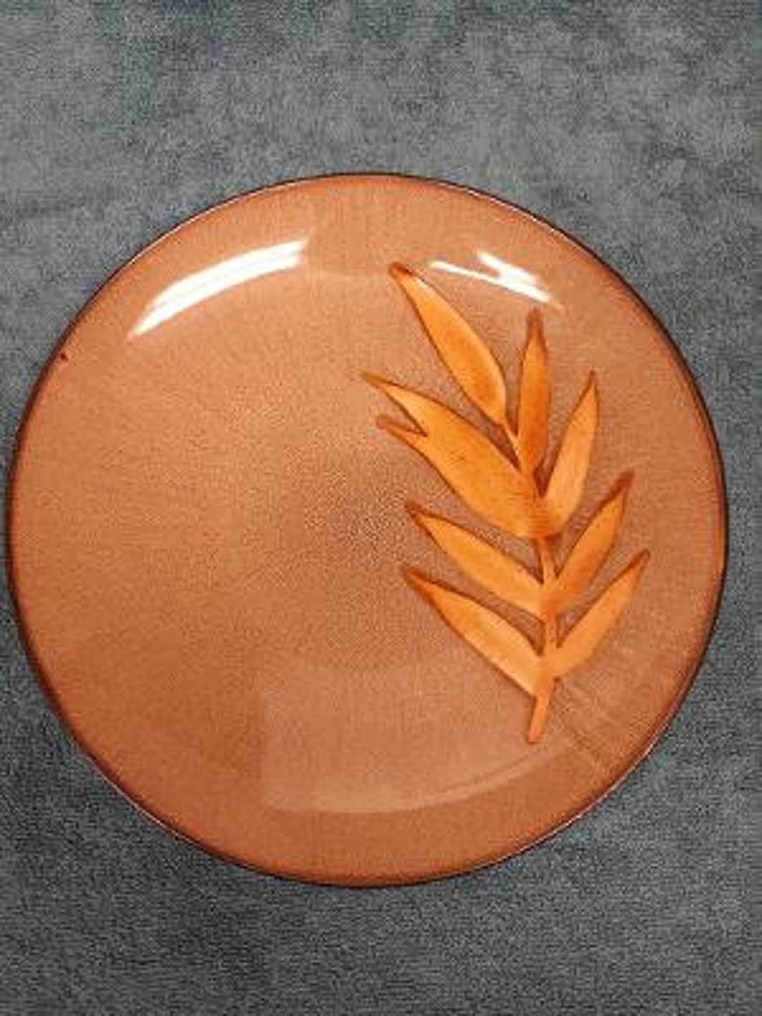 Home Trends Island Leaf Pattern Dinner Plate - Etsy