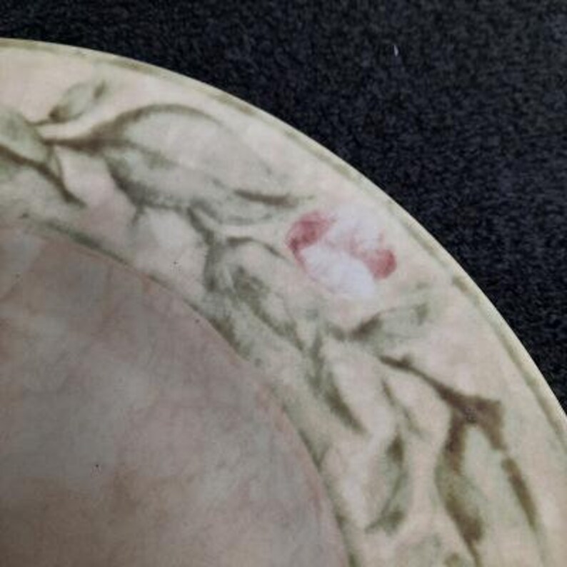 222 Fifth Genuine Stoneware Rose Bouquets Pattern Dinner Plate - Etsy