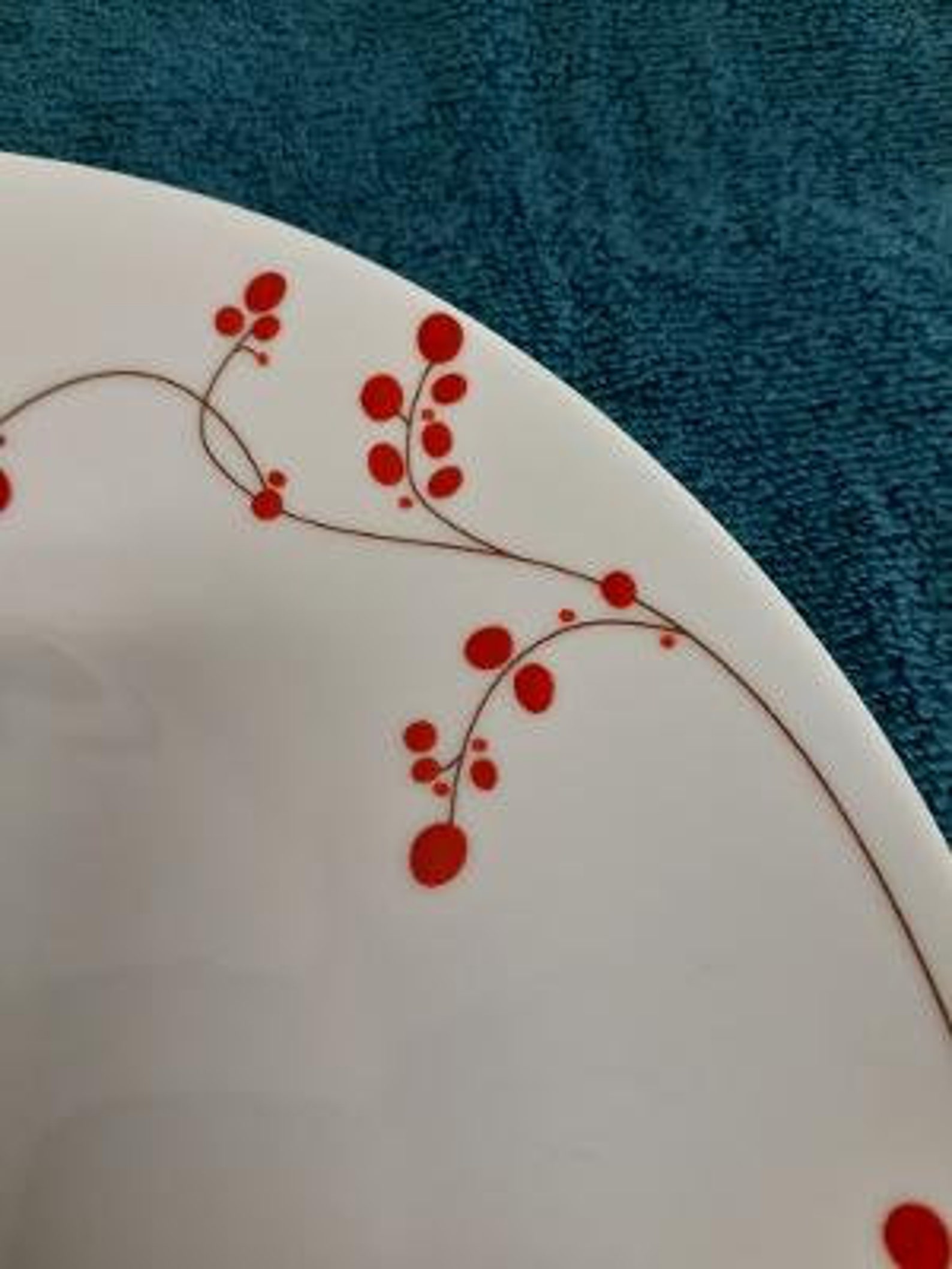 Mikasa Gourmet Basics Red Berries Pattern Dinner Plate - Etsy