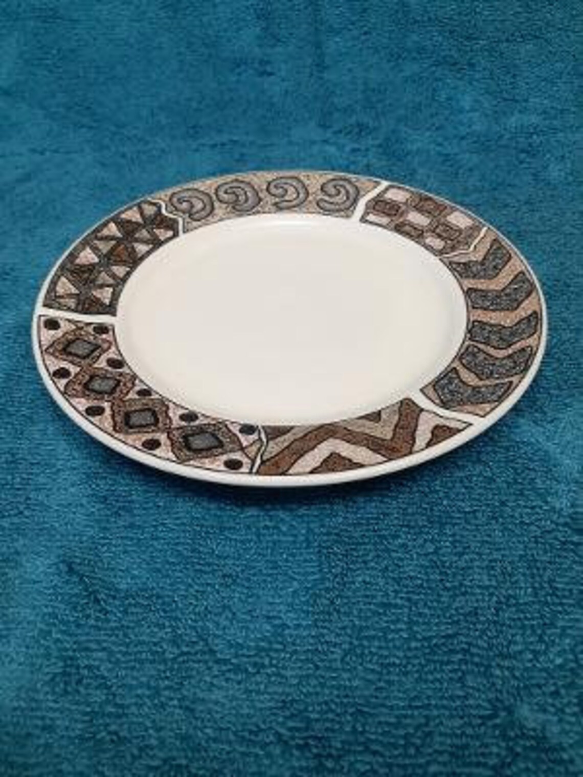 Sakura Majesticware Genuine Stoneware Crete Pattern Salad Plate Sue ...