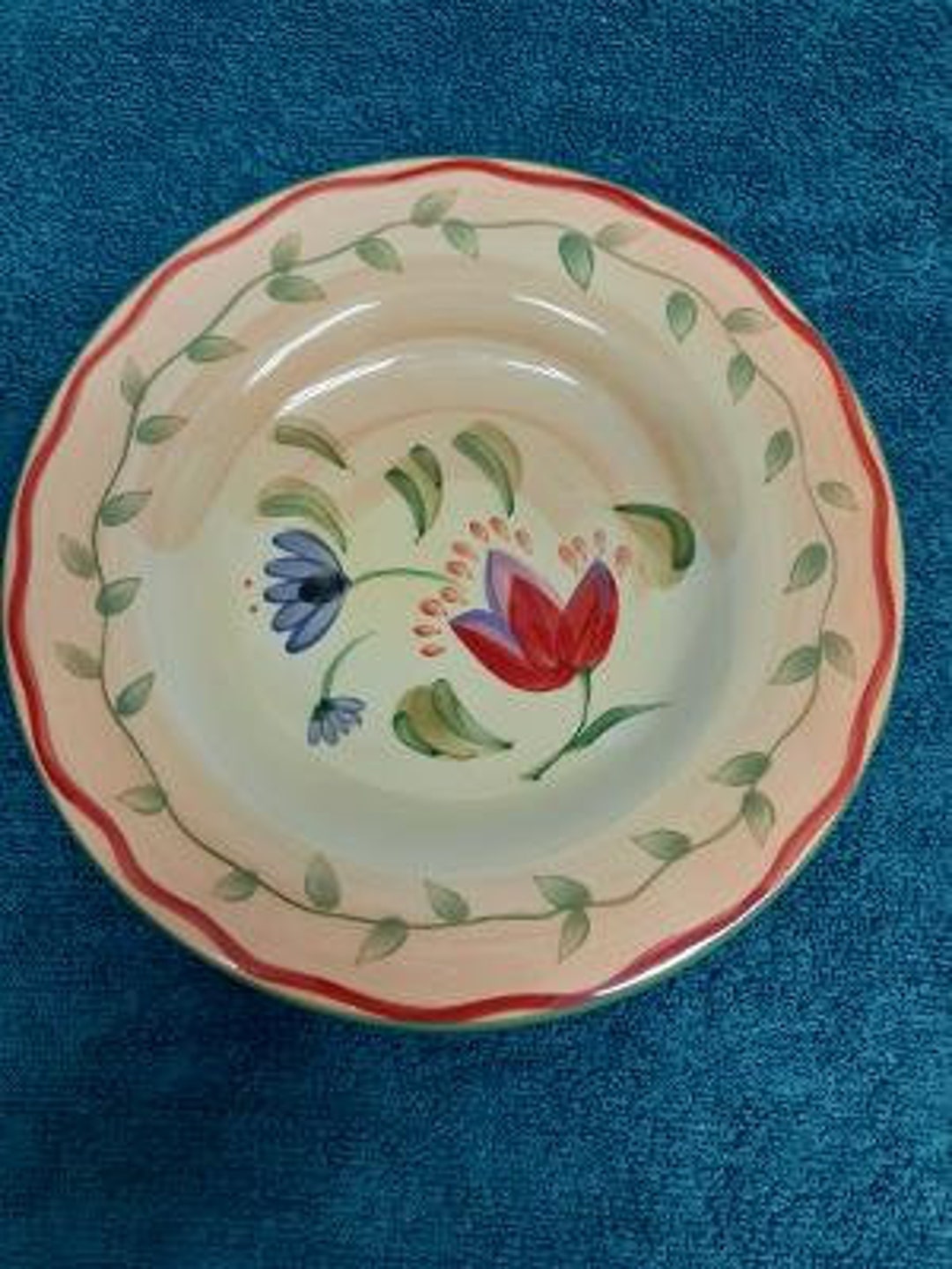 Pfaltzgraff Napoli Pattern Hand Painted Salad Plate - Etsy