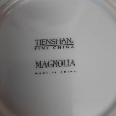Tienshan Fine China Magnolia Pattern Rimmed Soup Bowl - Etsy