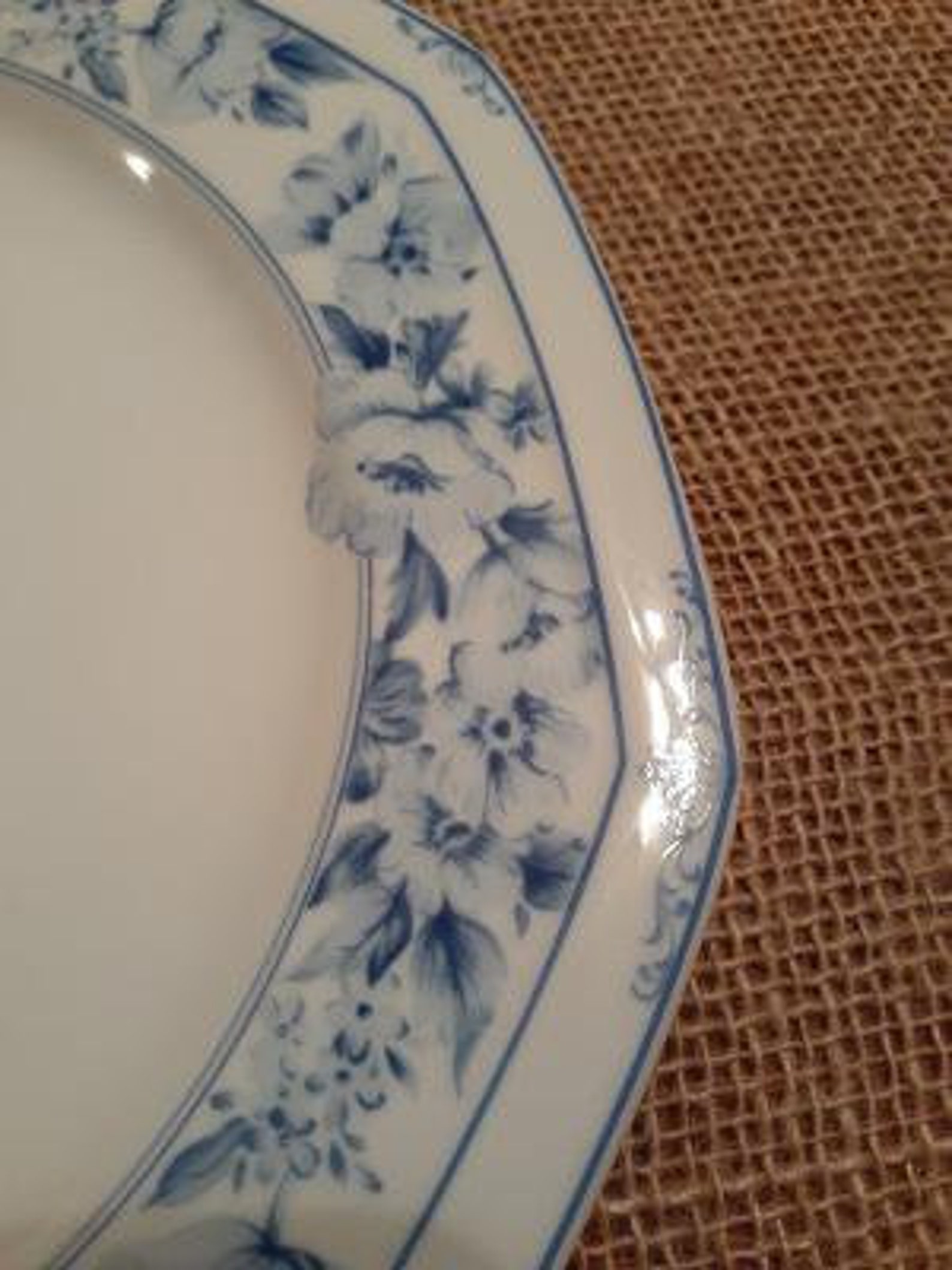 Christopher Stuart Y0018 Dresden Blue Pattern Dinner Plate - Etsy