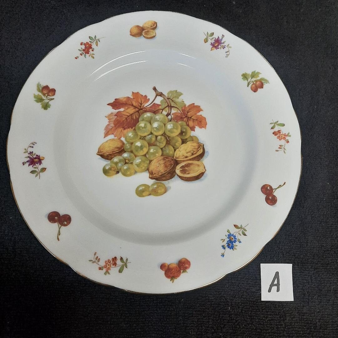 Hammersley Bone China Fruit and Nut Choice of Pattern Dinner Plate Made ...