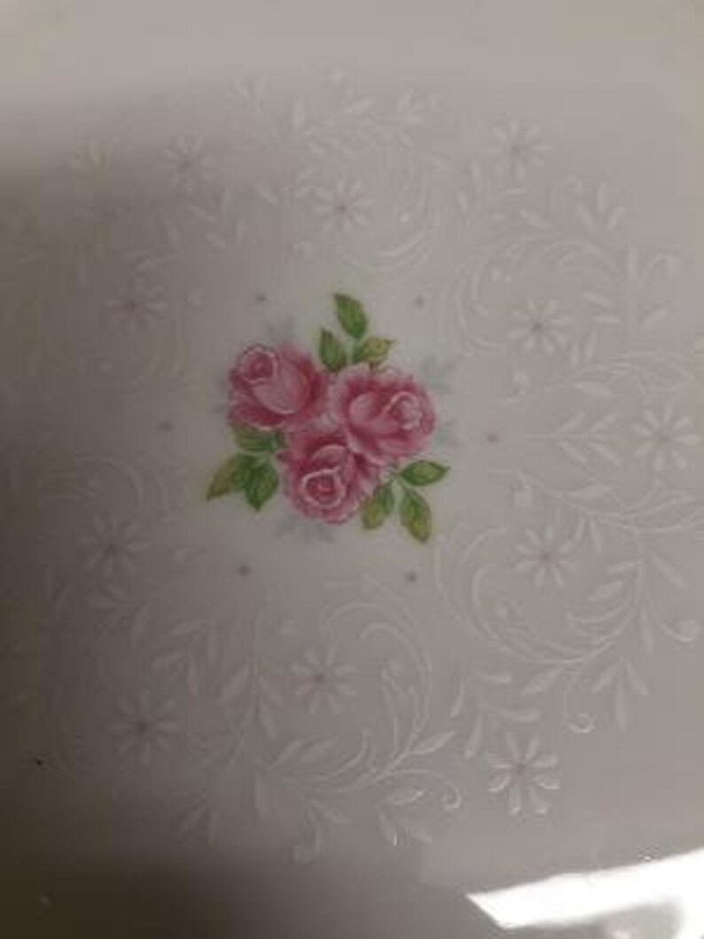 Bristol Fine China Rose Point Pattern Dinnerware Piece Choice Plate ...