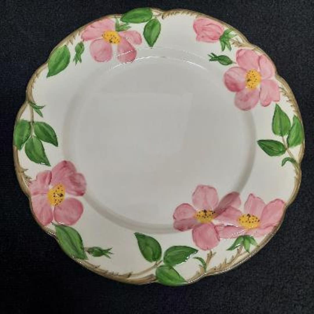 Franciscan Dinnerware Desert Rose Pattern Dinner Plate Made in USA ...