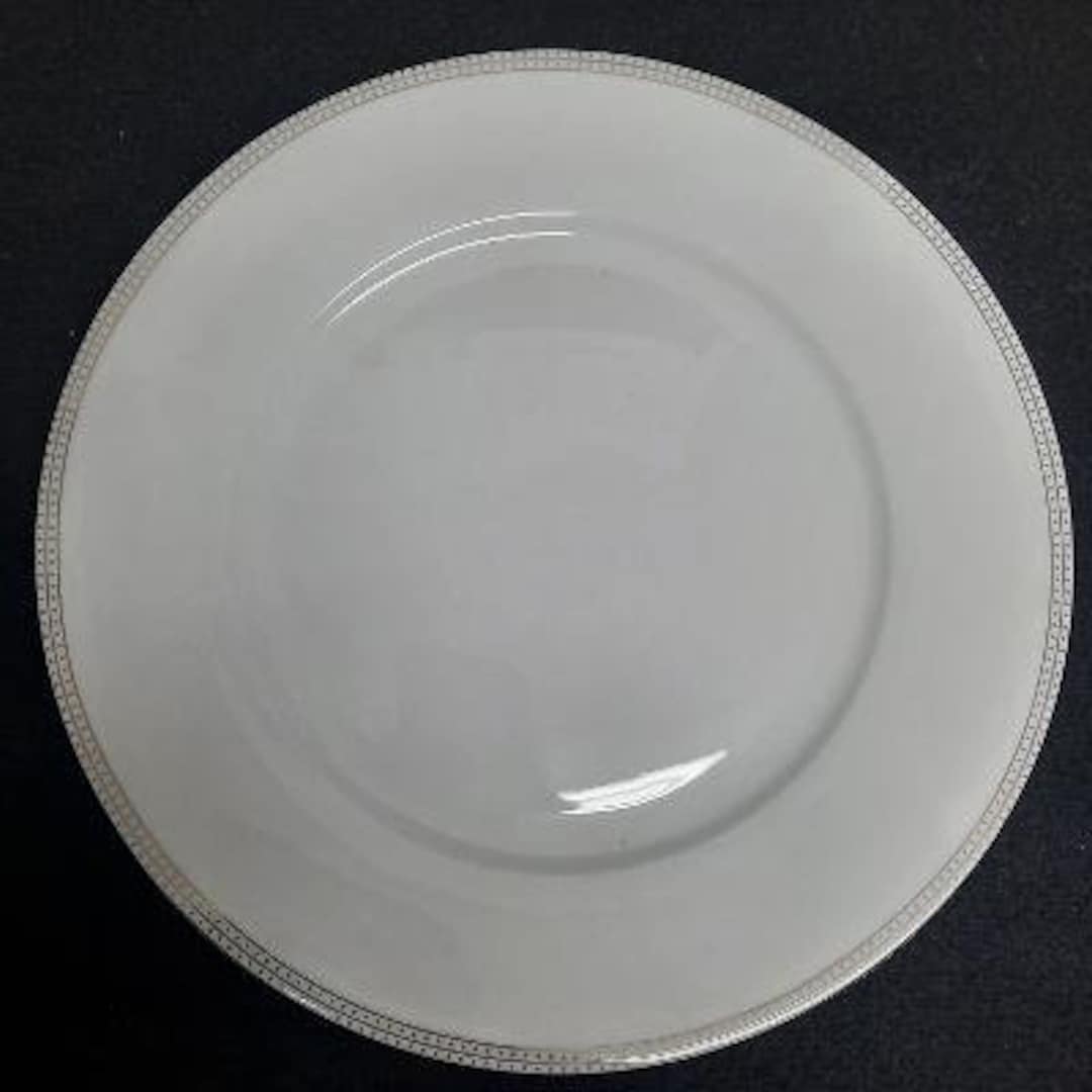 Fairfield Fine China Classic Platinum Pattern Dinner Plate - Etsy