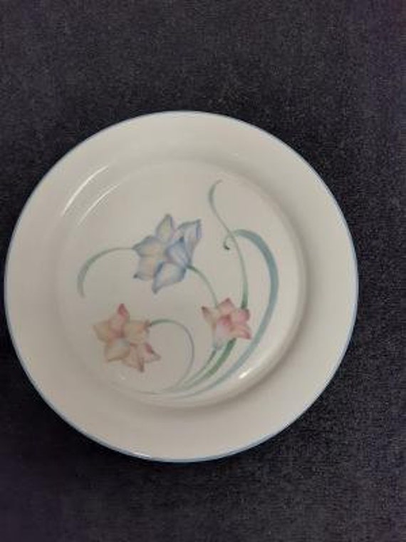 Lenox Chinastone Sky Blue Wildflowers Pattern Salad Plate Made | Etsy