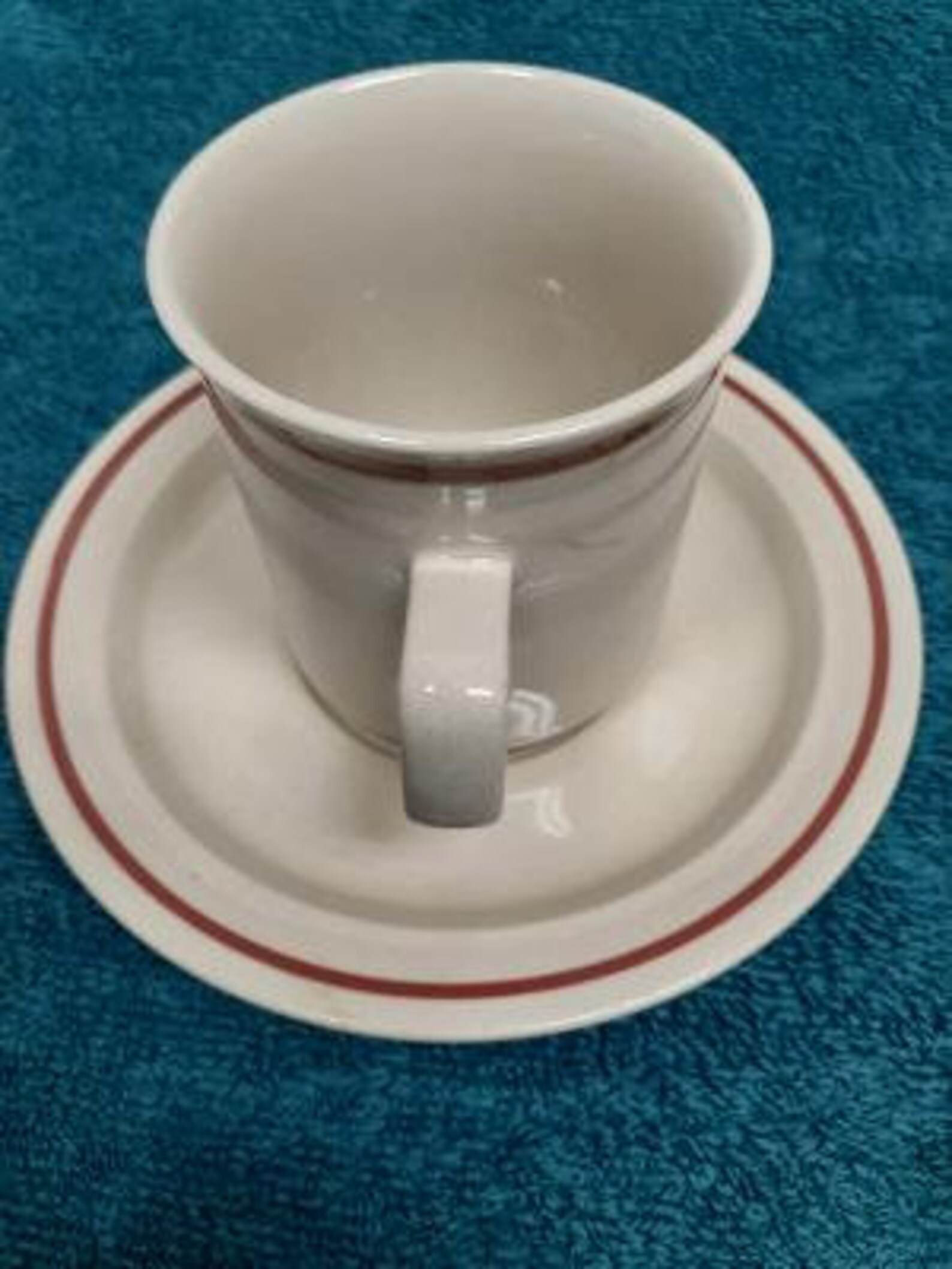 Newcor Stoneware Good Earth Pattern Coffee Cup and Saucer Set Made in ...