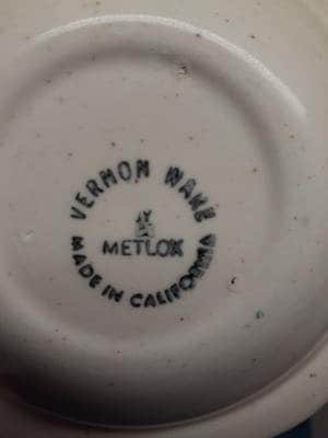 Metlox Vernon Ware Vineyard Pattern Rimmed Fruit Dessert Berry Bowl ...