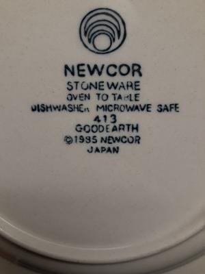 Newcor Stoneware Good Earth Pattern Salad Plate Made in Japan - Etsy