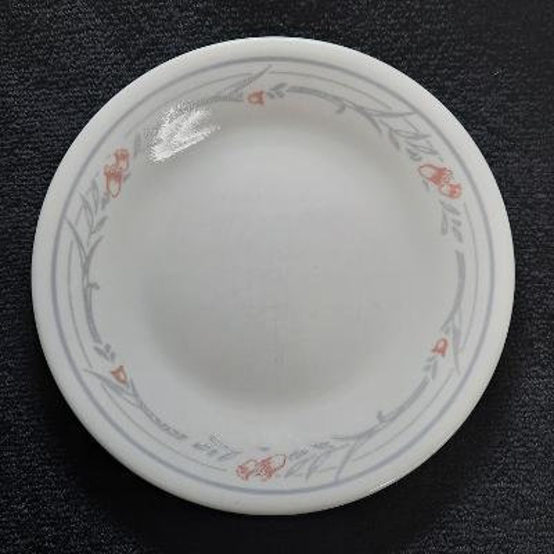 Corning Corelle Rose Pattern Bread and Butter Pie Plate Made in USA - Etsy