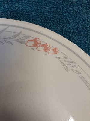 Corning Corelle Rose Pattern Dinner Plate Made in USA - Etsy