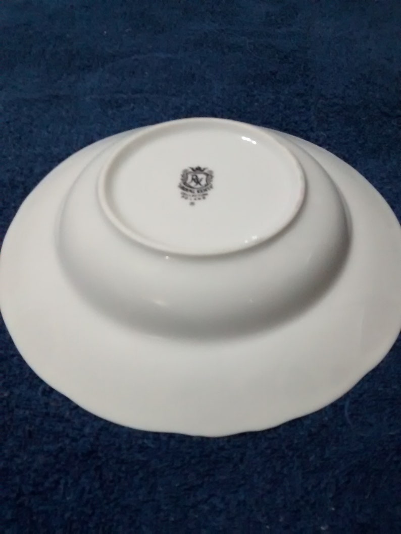 Royal Kent Collection Rose Pattern Rimmed Soup Bowl Poland - Etsy