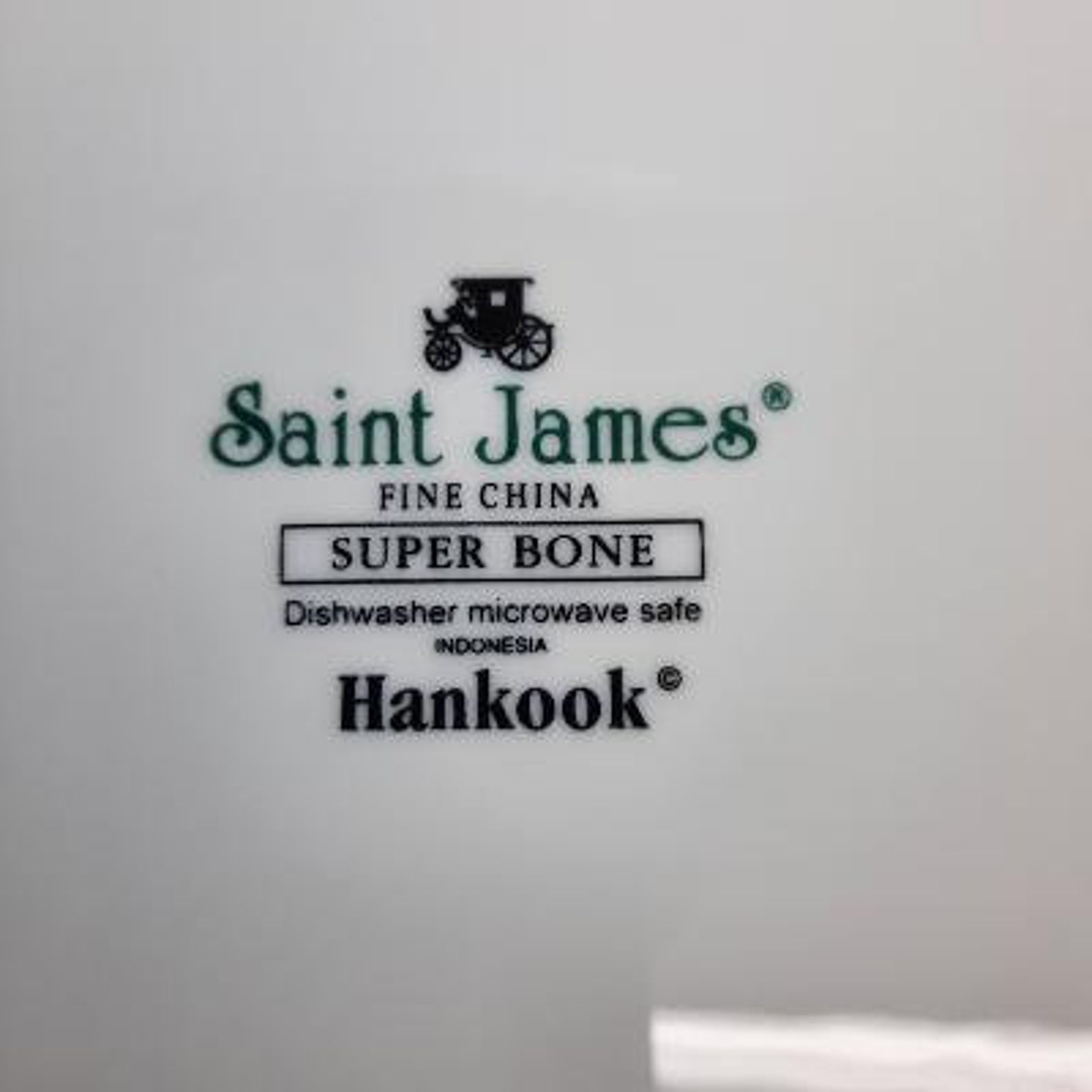 Hankook Super Bone Fine China St James HNK27 Pattern Dinner Plate - Etsy