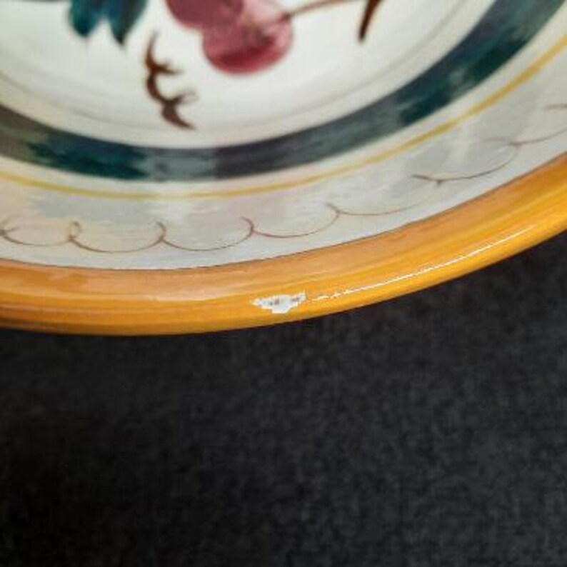 Stangl Pottery Terra Rose Fruit Pattern Large Round Vegetable Bowl Hand ...