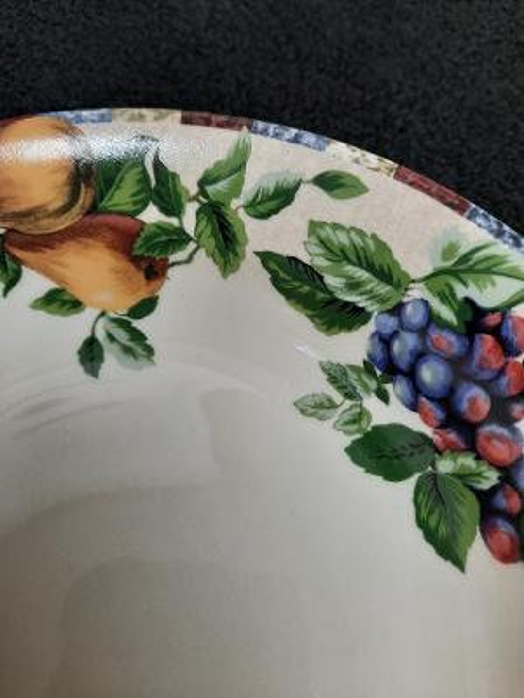 Sakura Oneida Excell Stoneware Sonoma Pattern Soup Bowl Multicolored ...