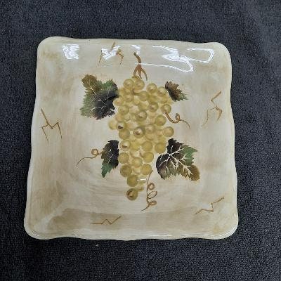 Tabletops Gallery Cabernet Pattern Square Salad Plate Choice Hand ...