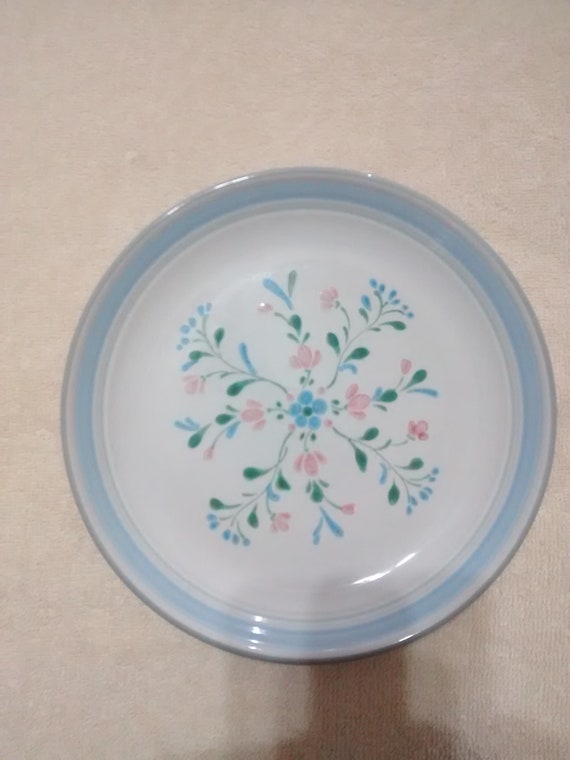 Yamaka Fascino Pattern Hand Decorated Salad Plate | Etsy