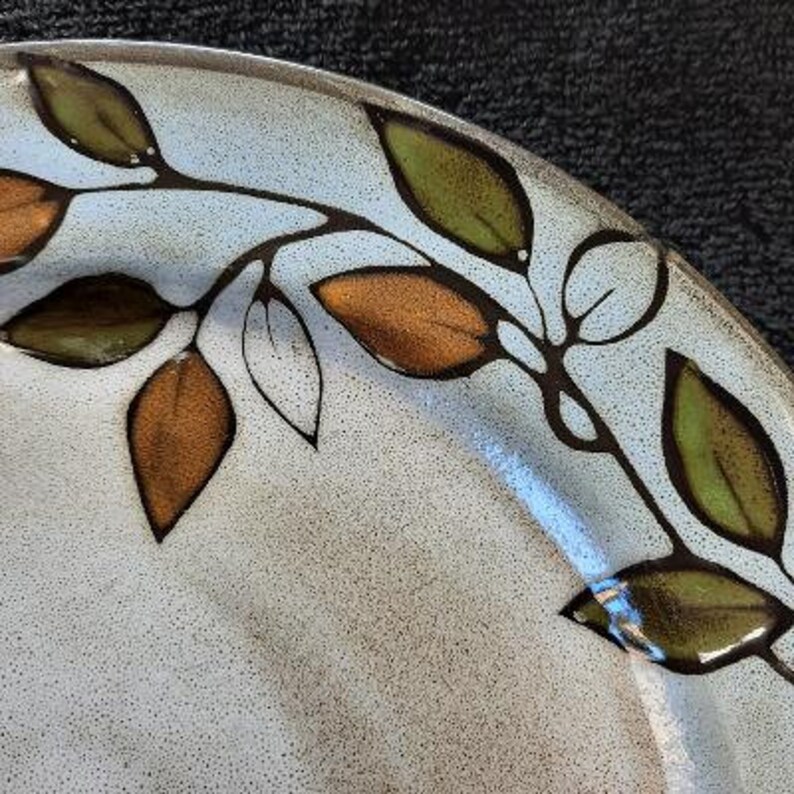 Pfaltzgraff Everyday Rustic Leaves Pattern Dinner Plate - Etsy