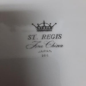 St Regis Fine China 101 Pattern Dinner Plate Made in Japan Platinum ...