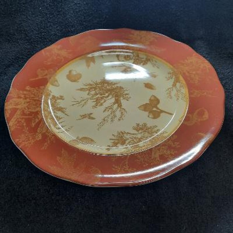 222 Fifth Fine China Harvest Pattern Dinner Plate - Etsy