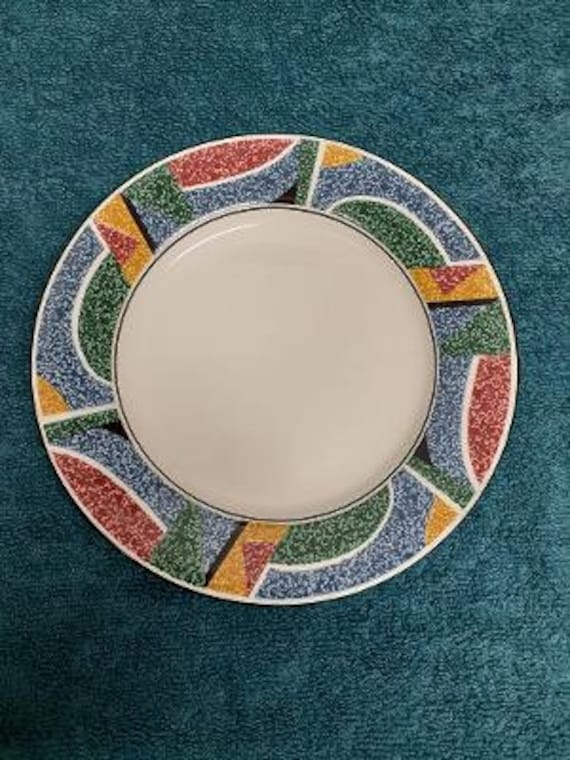 Sango China Flair Pattern Salad Plate Geometric Joan Luntz | Etsy
