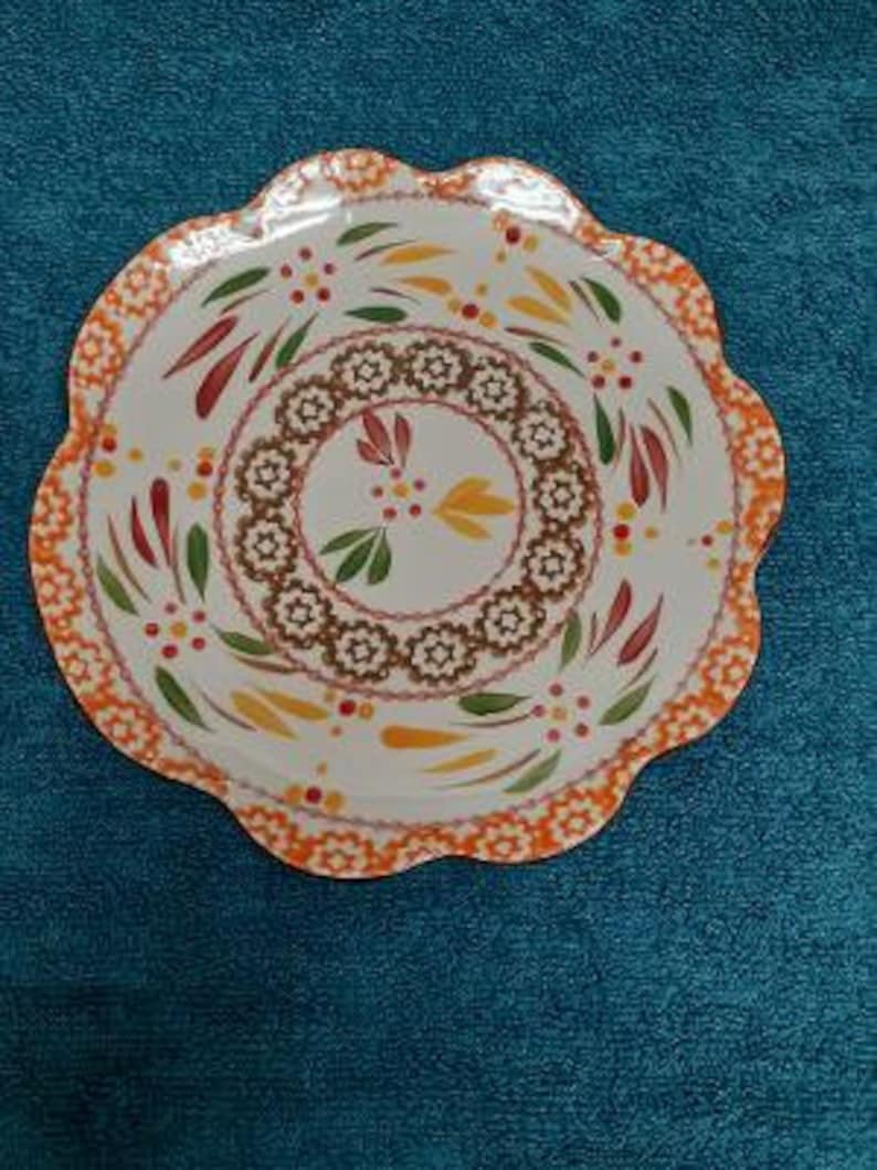Temptations Presentable Ovenware by Tara Old World Pattern Salad Plate ...