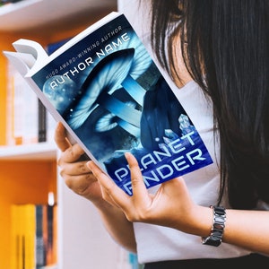 Science Fiction premade book cover. | Etsy