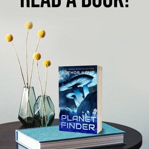 Science Fiction premade book cover. | Etsy