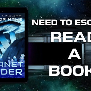 Science Fiction premade book cover. | Etsy