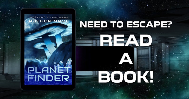 Science Fiction Premade Book Cover. - Etsy