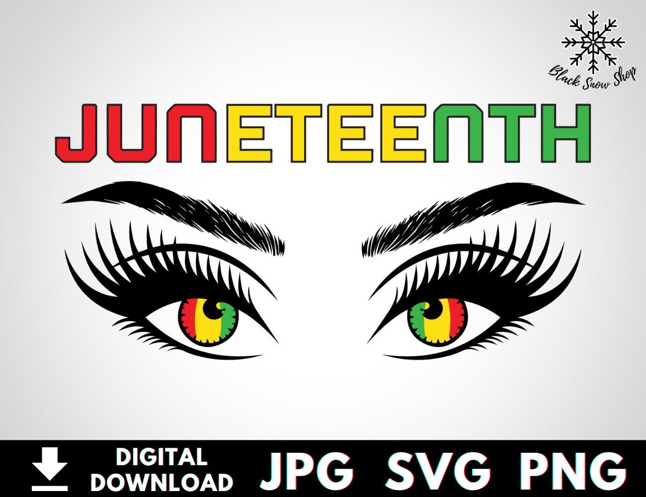 Juneteenth Eye SVG black History Svg Juneteenth Day Svg | Etsy