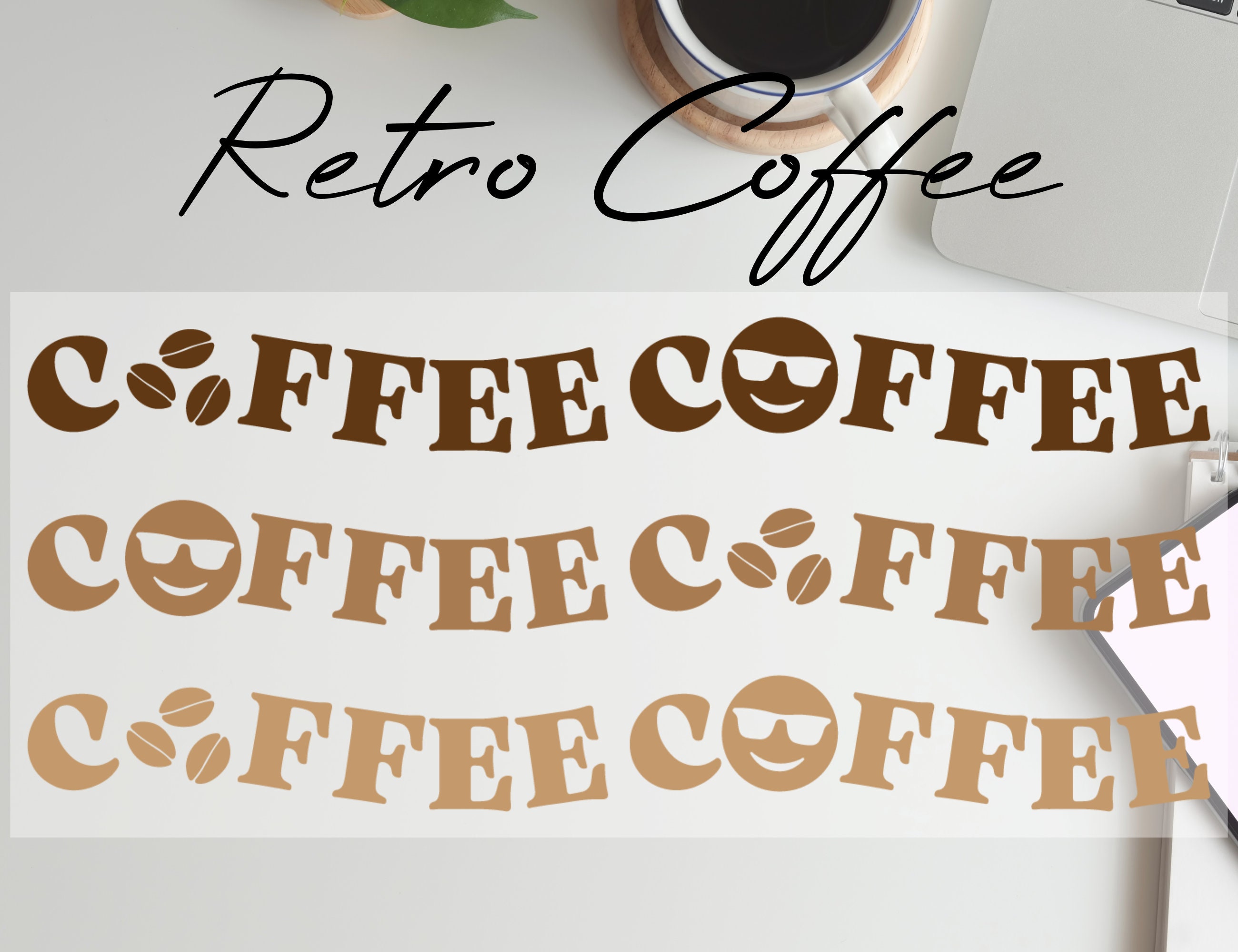 Retro Coffee Glass Wrap Svg Coffee Svglibbey 16 Oz Beer Can - Etsy