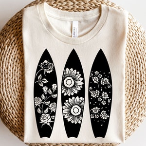 Flower Surf Board - Bundle SVG - Instant Digital Download for Cricut ...