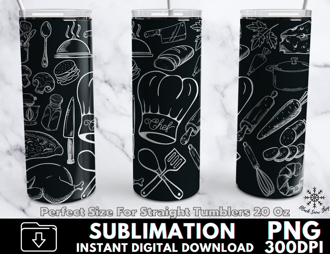 Chef Wrap Sublimation Png Chef Cupbest Chef Tumbler - Etsy
